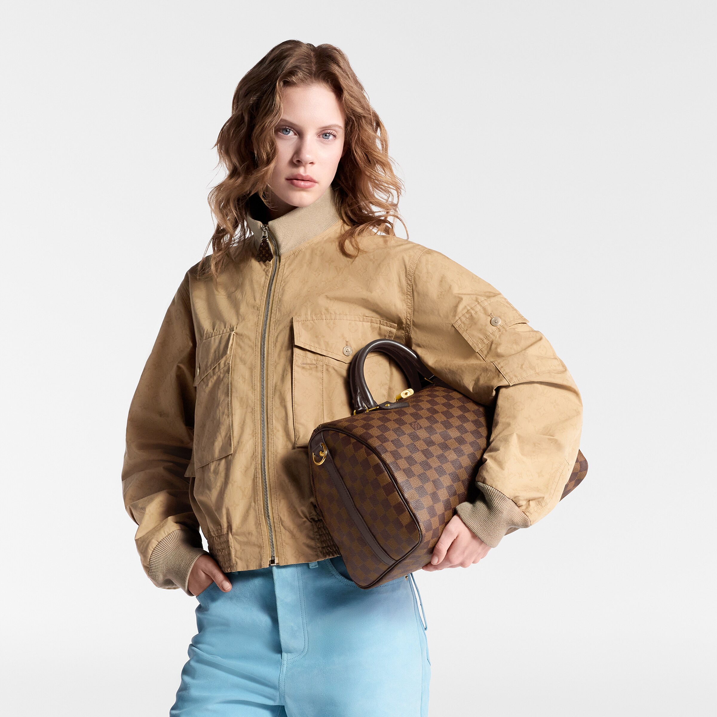 Speedy Bandoulière 35 Bag - Luxury Damier Ebene Canvas Brown | LOUIS VUITTON